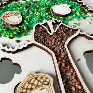 Autumnal Tree Flisat Table Topper - Sensory Activity Table - Wooden ...