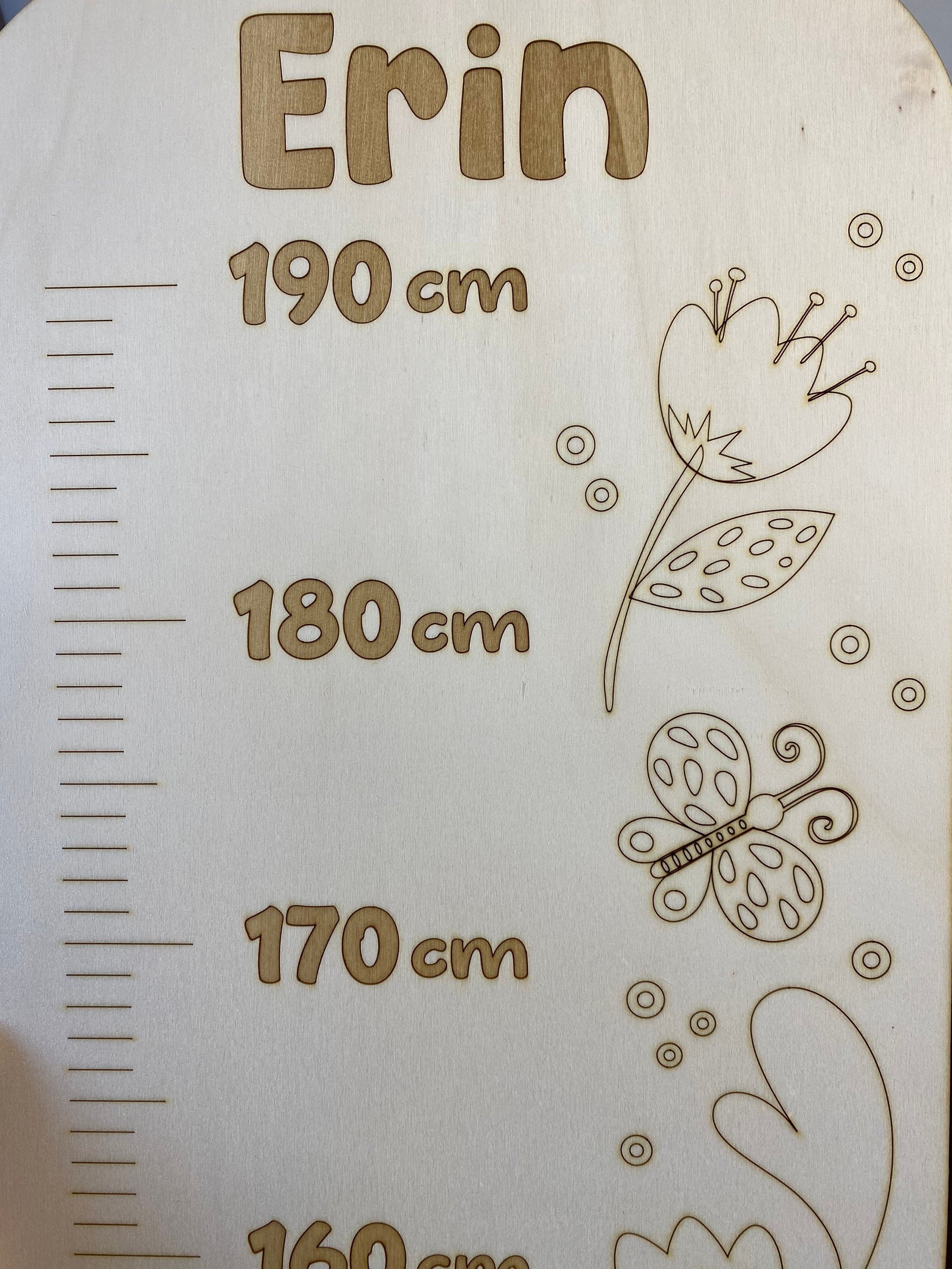 Personalised Height Chart Wooden Height Chart Dinosaur | Etsy UK