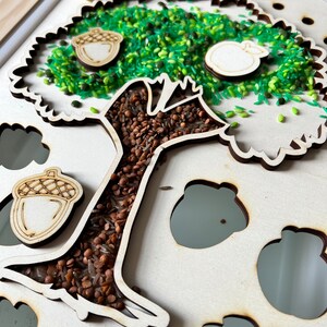 Autumnal Tree Flisat Table Topper - Sensory Activity Table - Wooden ...