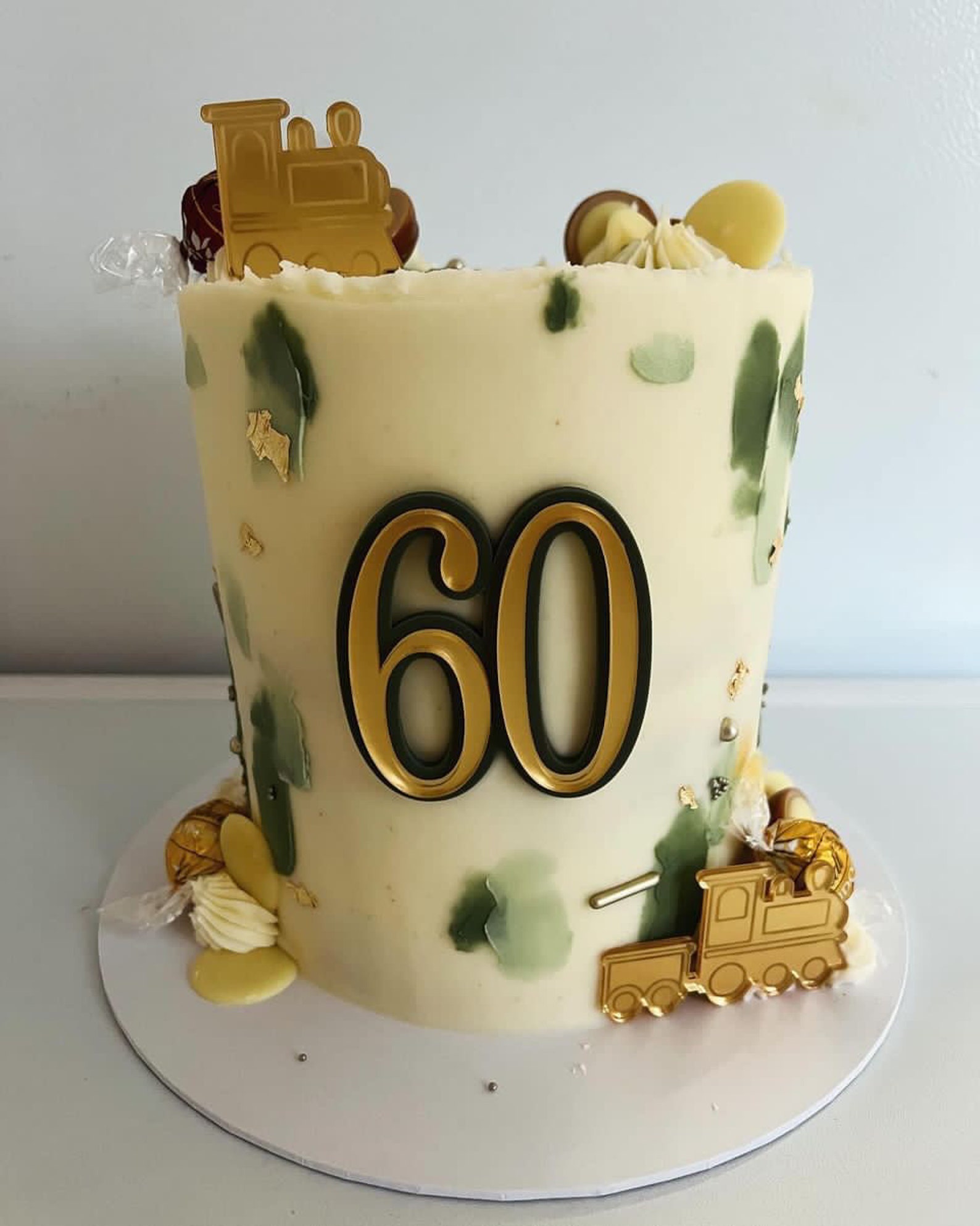 Personalised Train Birthday Cake Topper Set: Railway Celebration Charm ...