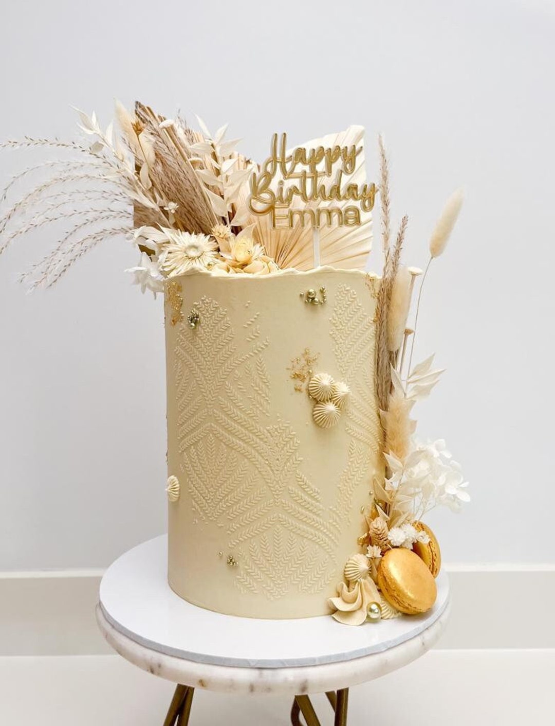 Personalised Floating Birthday Cake Topper: Celebration Party Decor - Etsy