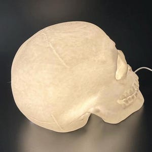 Highly Detailed Gothic Full Size Human Skull Glowing Lamp - Etsy