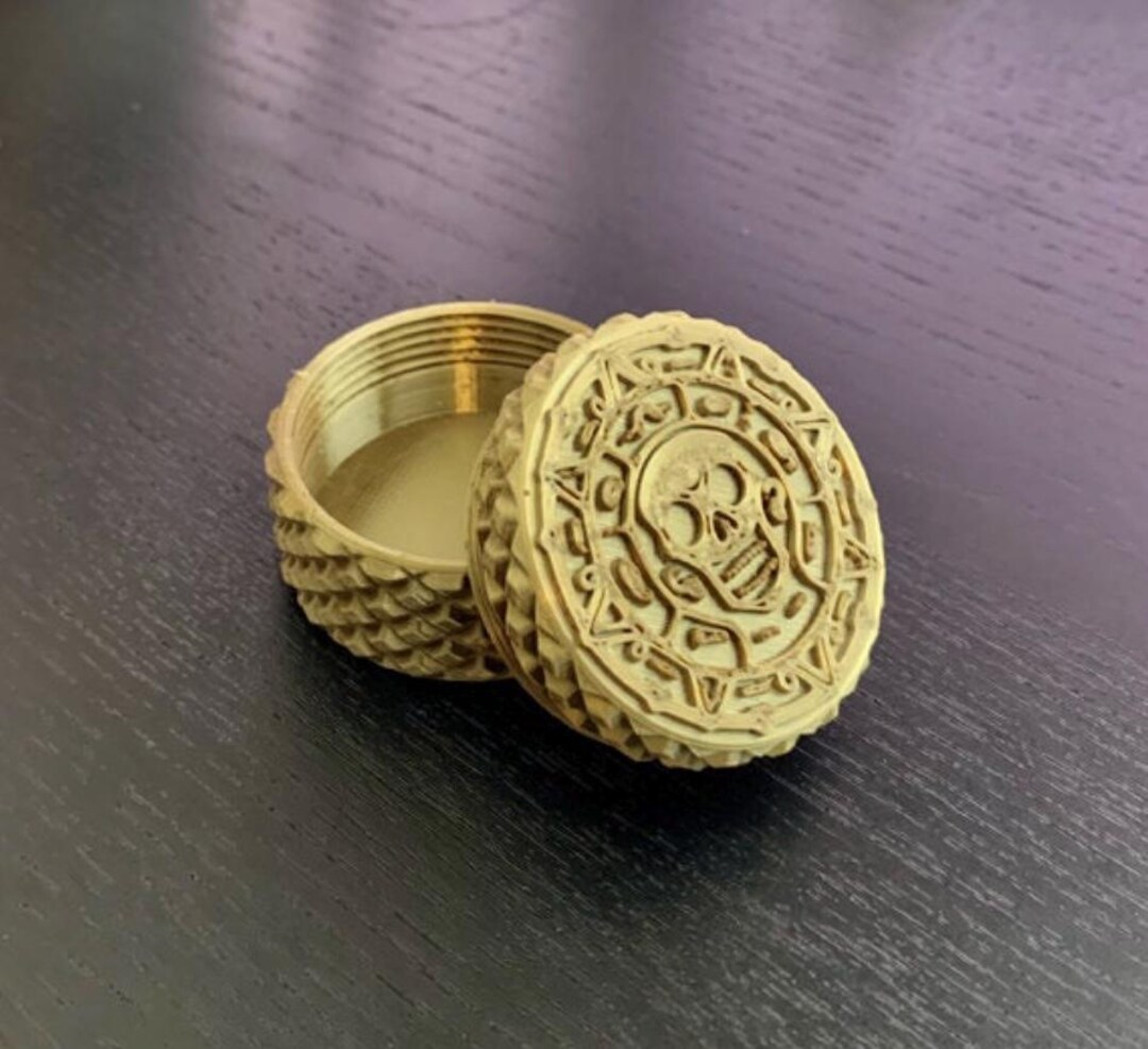 Gold Aztec Pirate Treasure Stash Box - Etsy