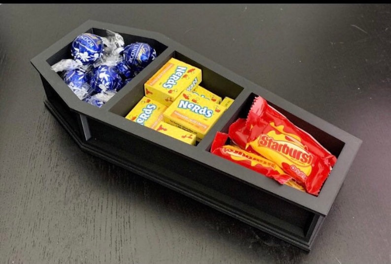 Coffin Shaped Snack Tray/dish W/lid - Etsy