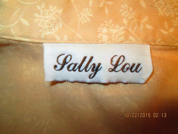 Vintage Sally Lou 1970's beige dropped front pockets … - Gem