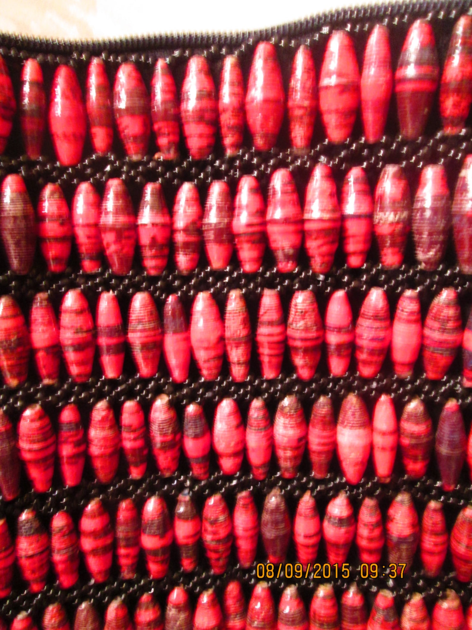 Hand Rolled Red Paper Bead Purse. Made in Africa. so Stunning and so ...