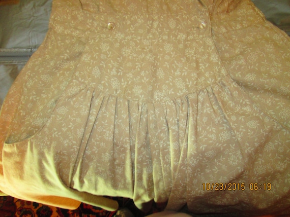 Vintage Sally Lou 1970's beige dropped front pockets … - Gem
