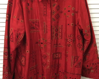 Raw Silk Jacket | Etsy