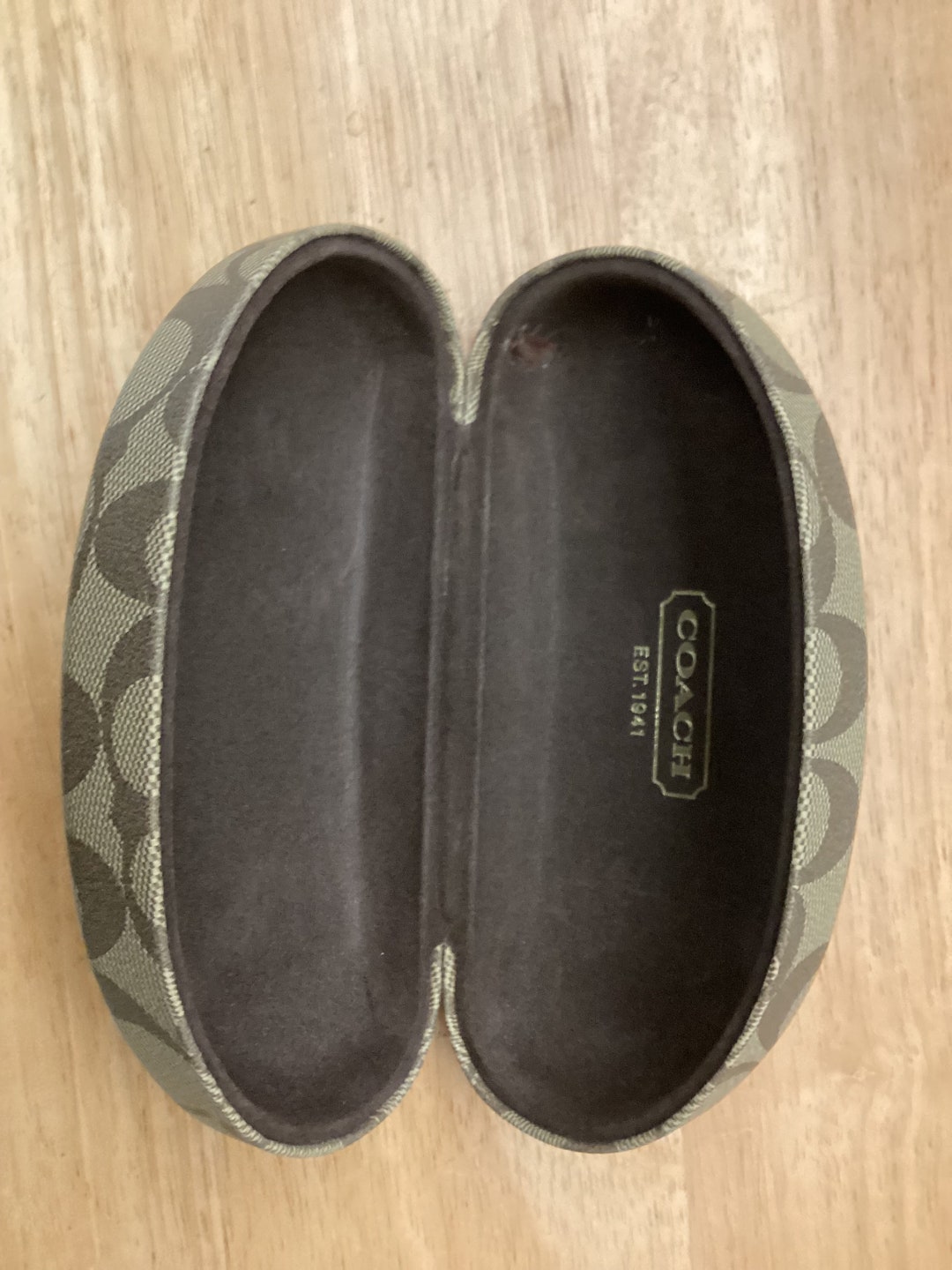 Authentic Coach, Clam Shell Eyeglass, Case Oversized to Accommodate ...