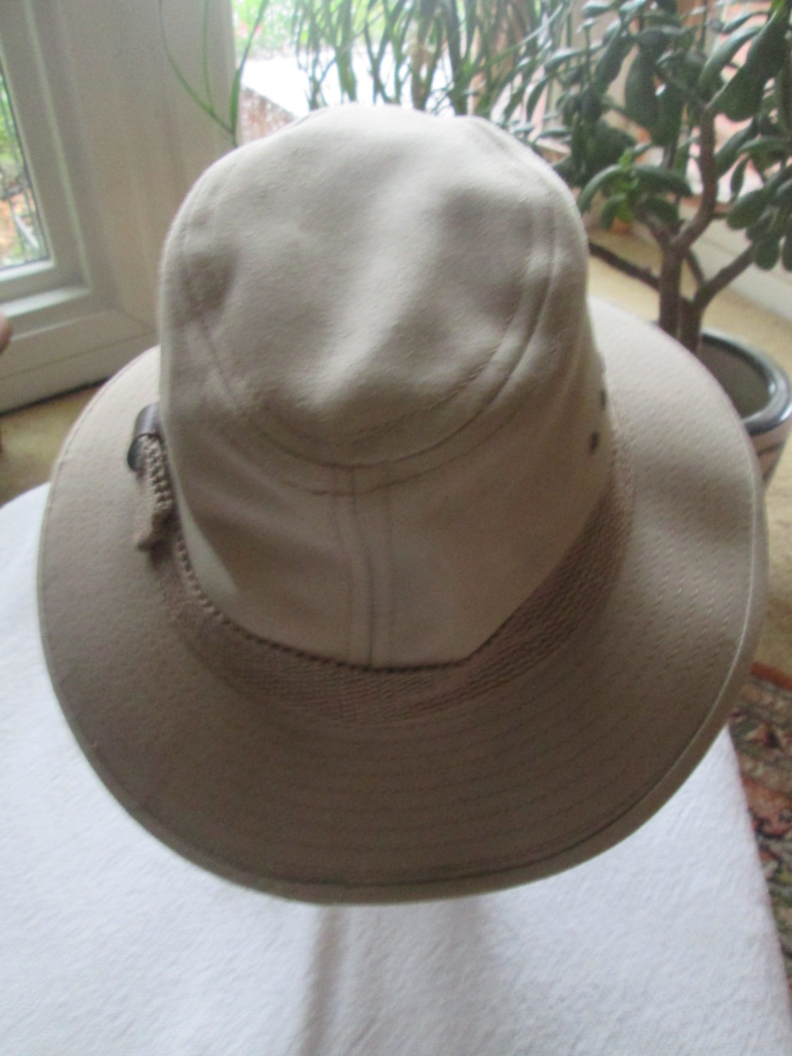 Vintage Canvas Waterproof Fedora Style Beige Canvas Hat. Made - Etsy