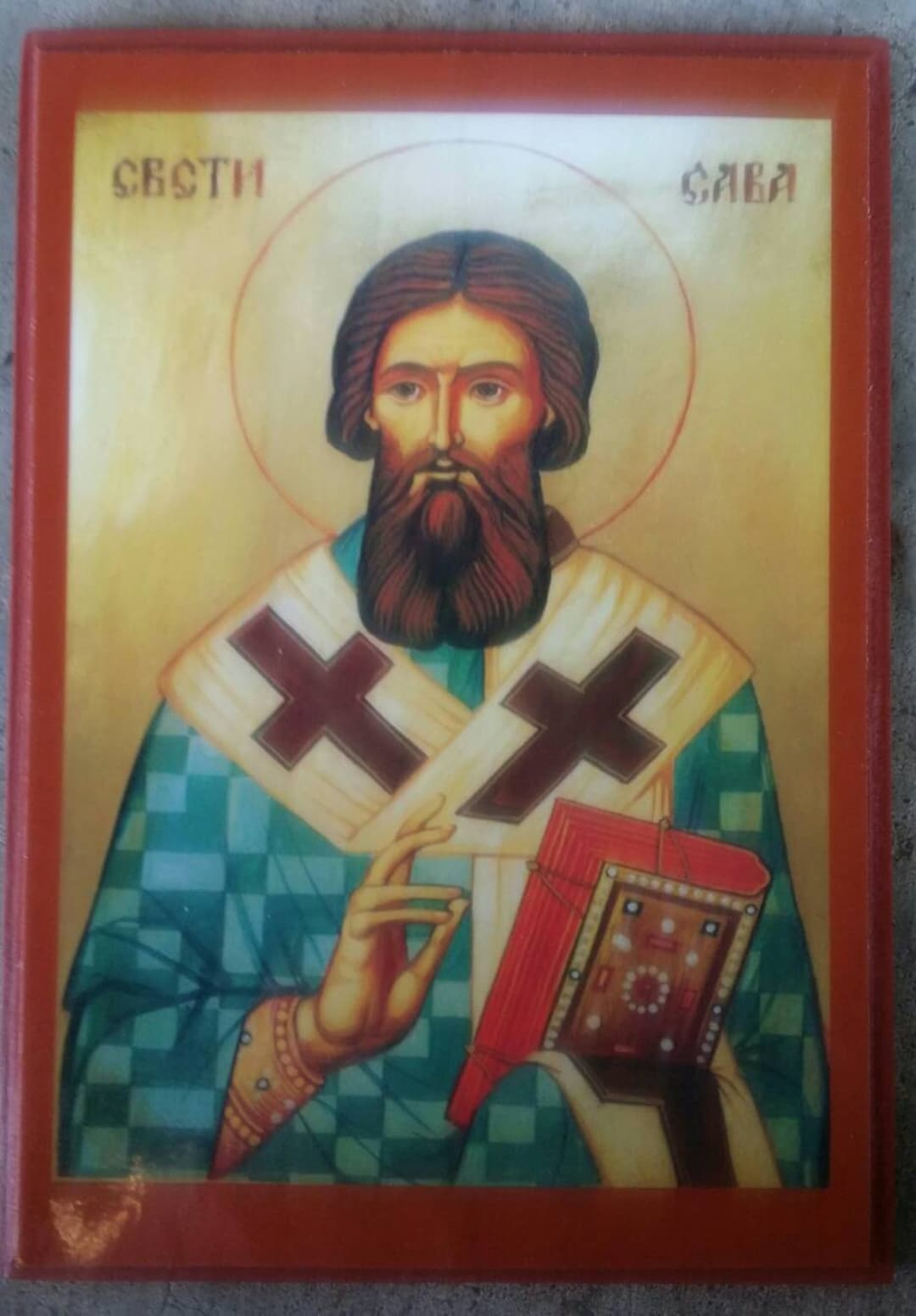 Orthodox Icon of St. Sava of Serbia - Etsy
