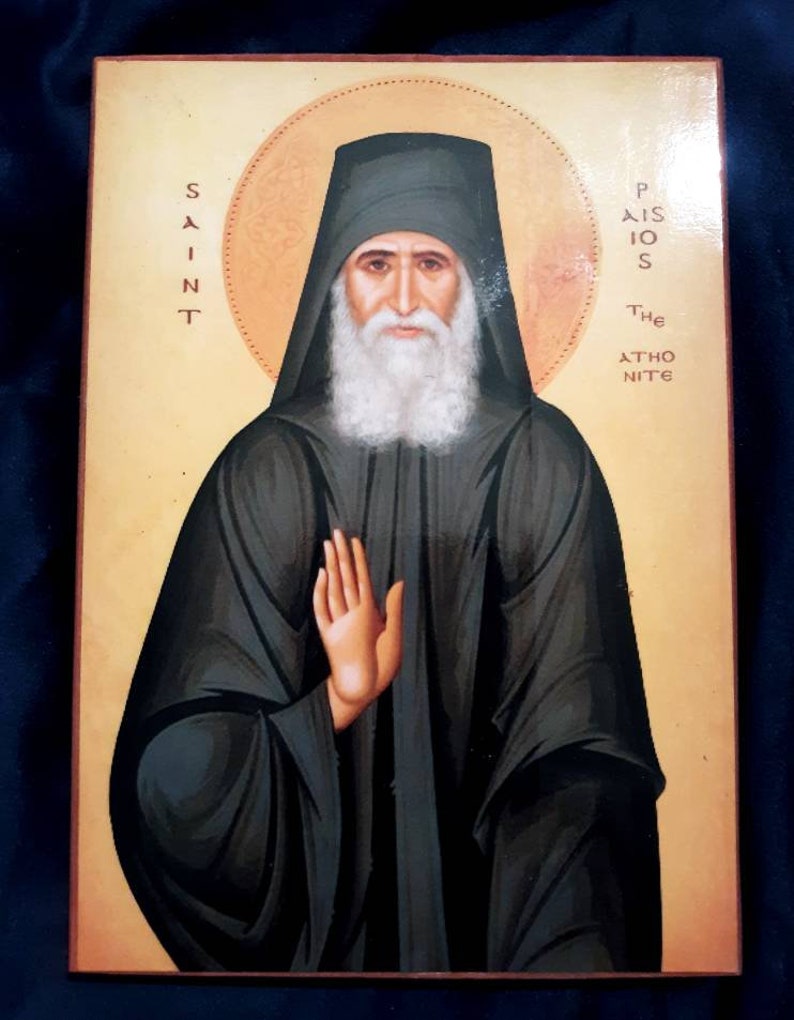 ORTHODOX ICON St PAISIOS - Etsy
