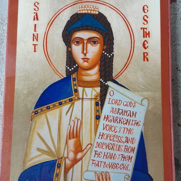 St Esther Icon - Etsy