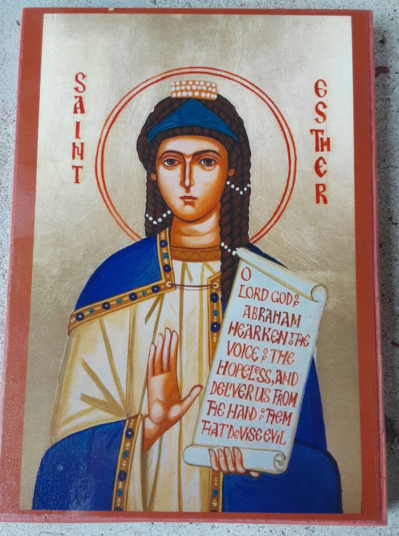 ORTHODOX ICON St. ESTHER - Etsy