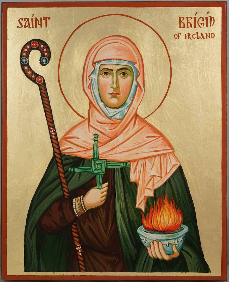 ORTHODOX ICON St. BRIGID - Etsy