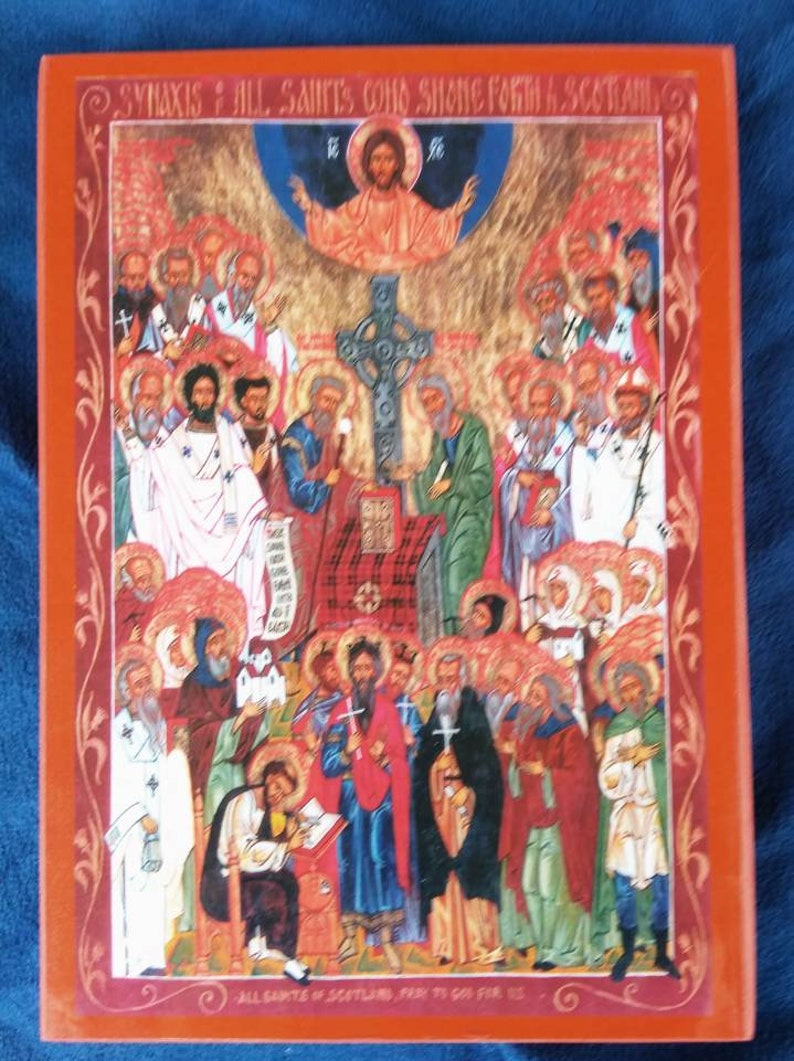 ORTHODOX ICON of the Saints That Shone Forth From Scotland - Etsy