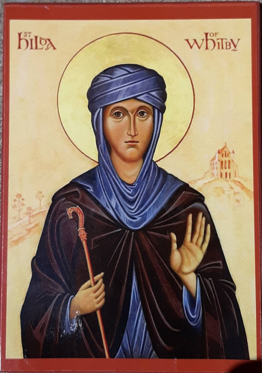 Orthodox Icon of St Hilda of Whitby - Etsy
