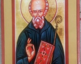 St Columba Icon - Etsy