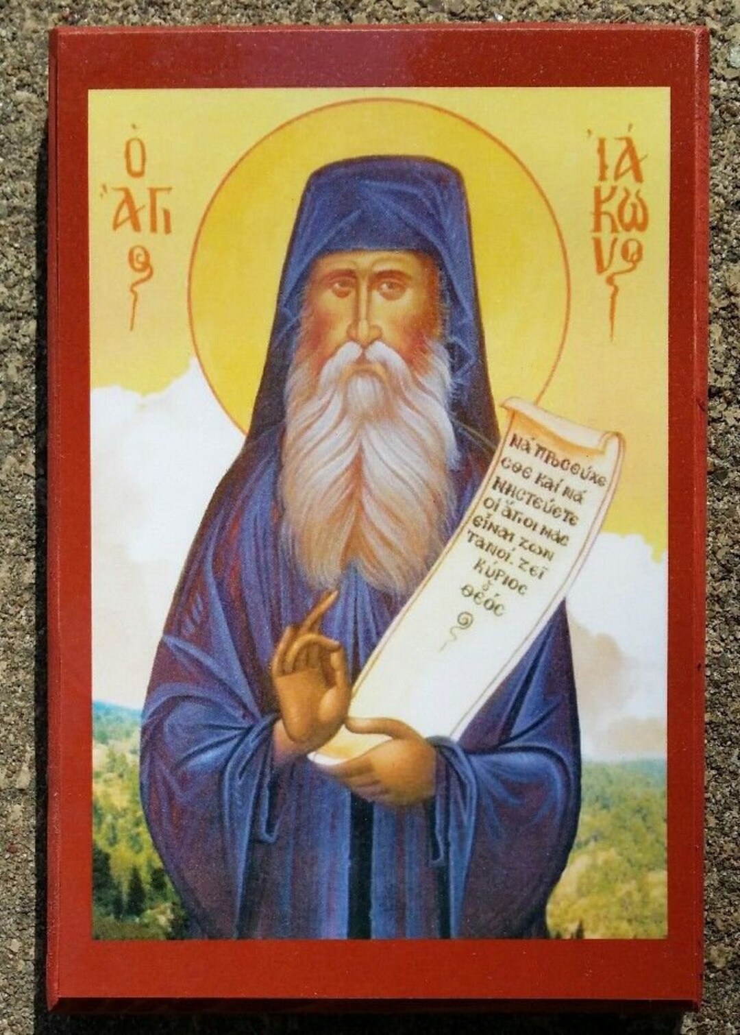 Small ICON of St. IAKOVOS - Etsy