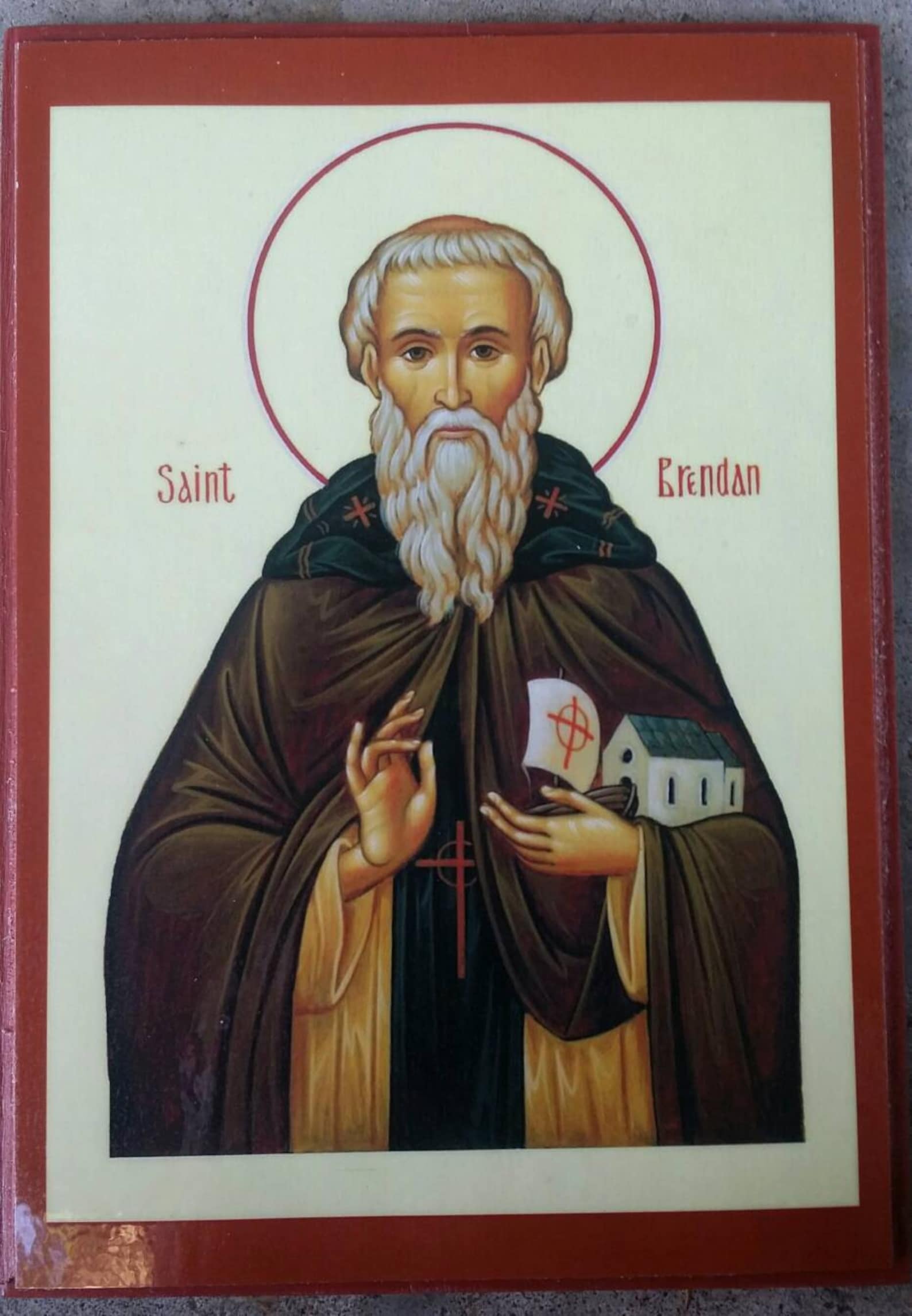 ORTHODOX ICON of St. Brendan the Navigator - Etsy