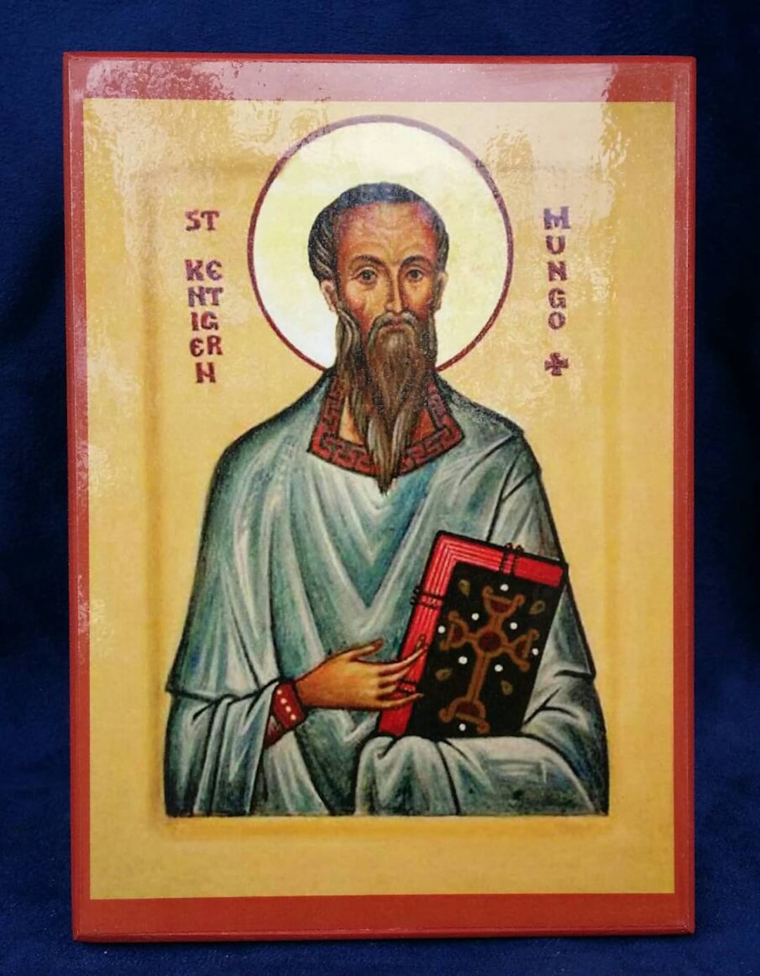 ORTHODOX ICON of St. Kentigern (mungo) - Etsy