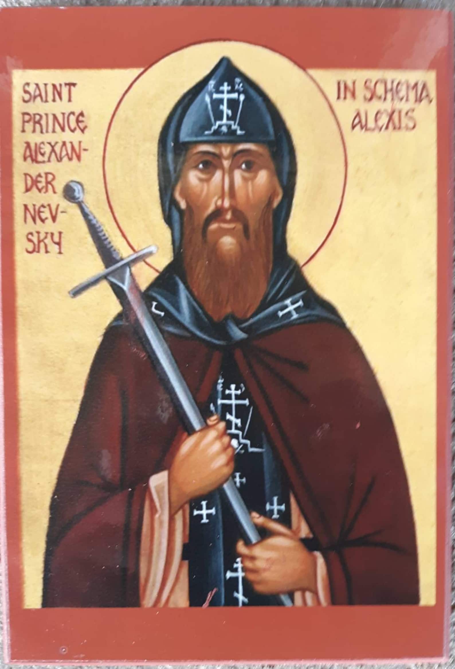 ORTHODOX ICON St Alexander Nevsky - Etsy