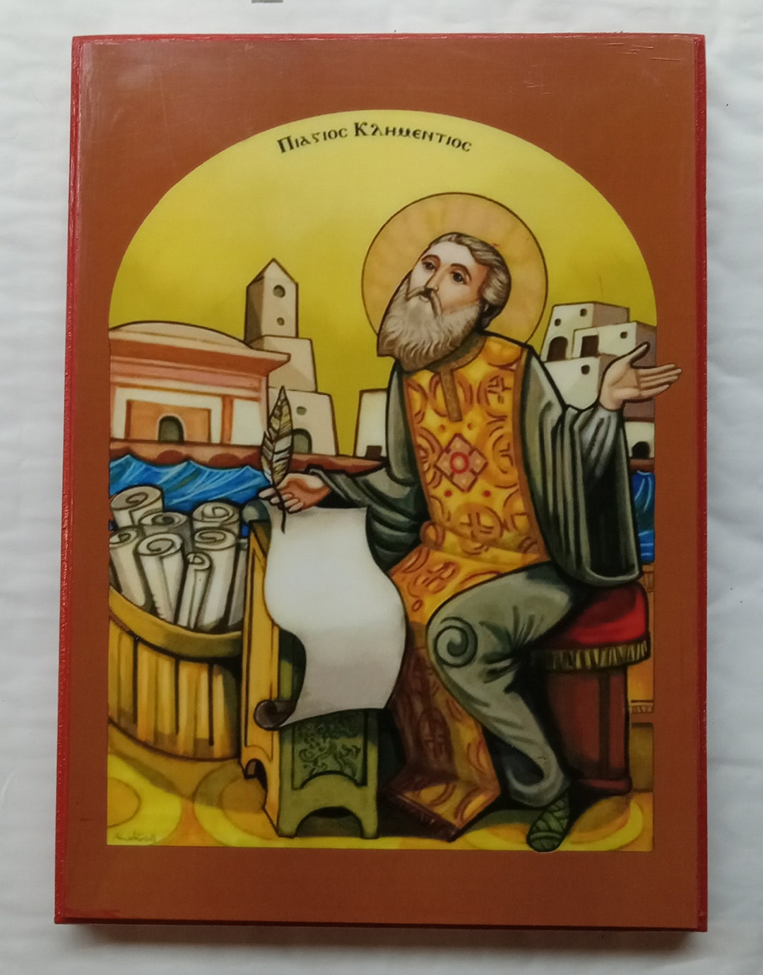 ICON of St. Clement of Rome - Etsy