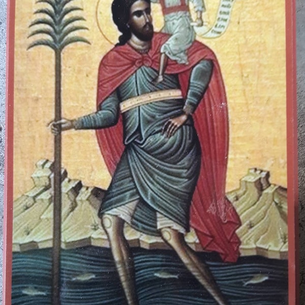 St.christopher Icon - Etsy