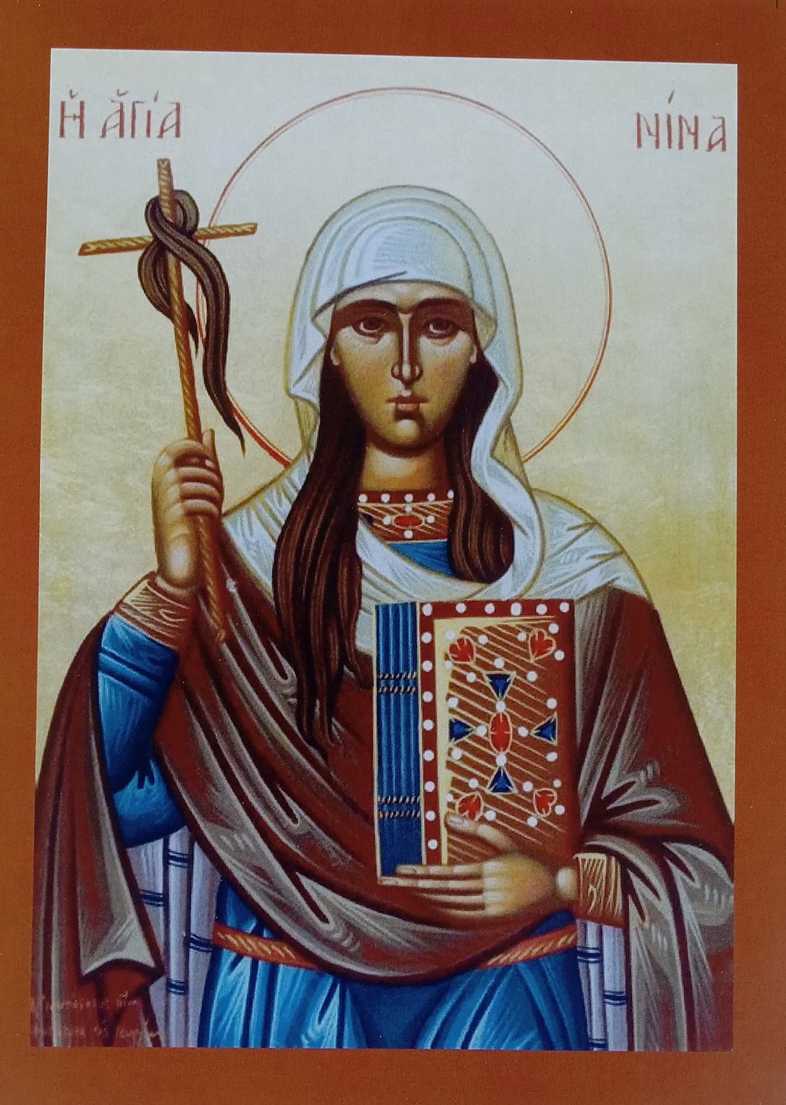 Orthodox Icon of St. Nina of Georgia - Etsy