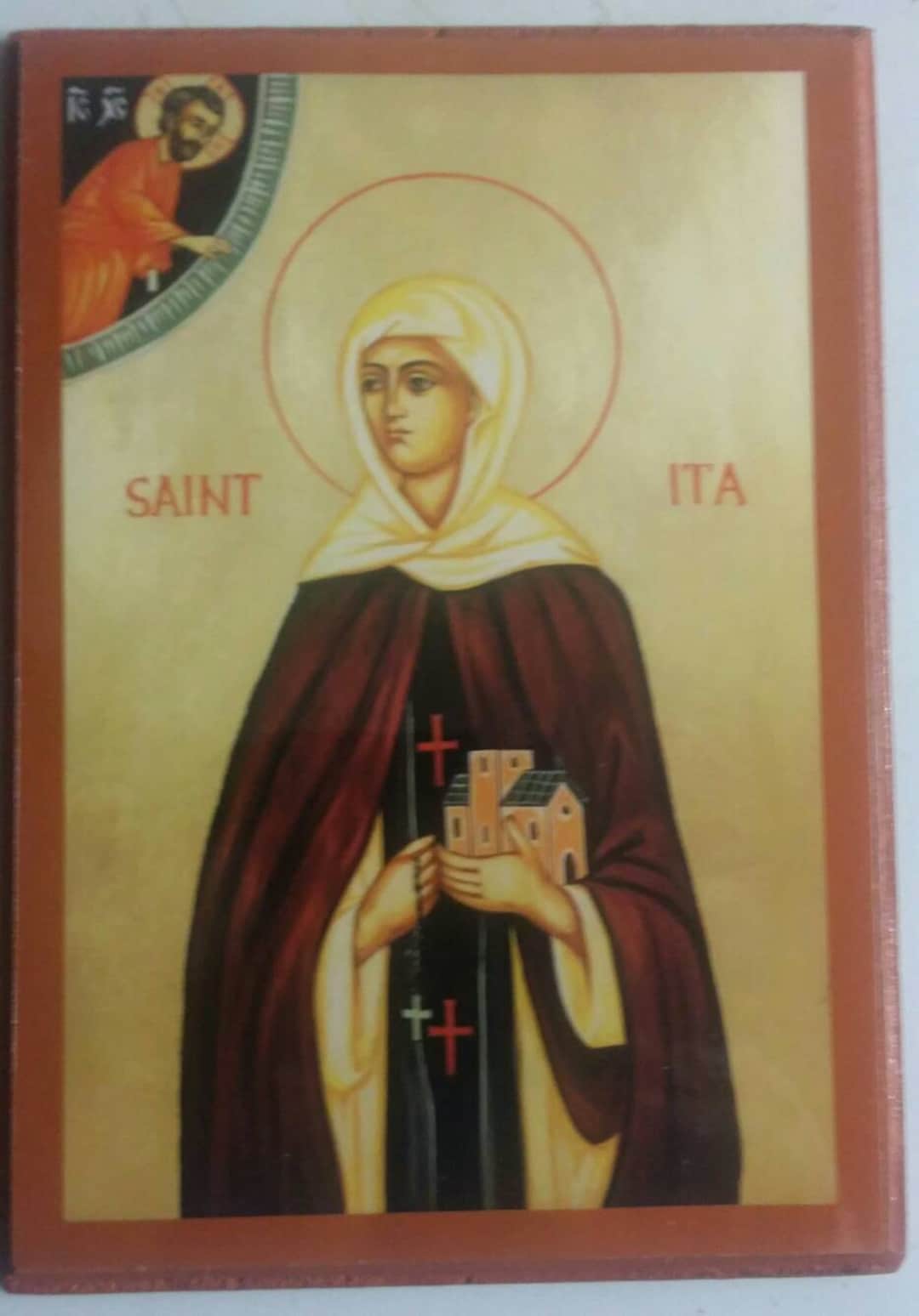ORTHODOX ICON of St. ITA - Etsy