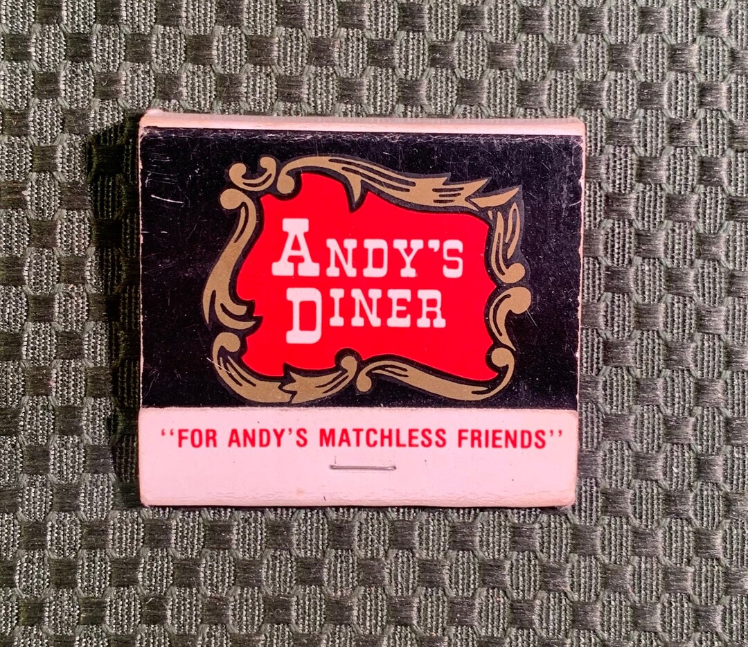 Vintage Matchbook, Andys Diner, Seattle, Renton, Tukwila, Train, WA, W ...