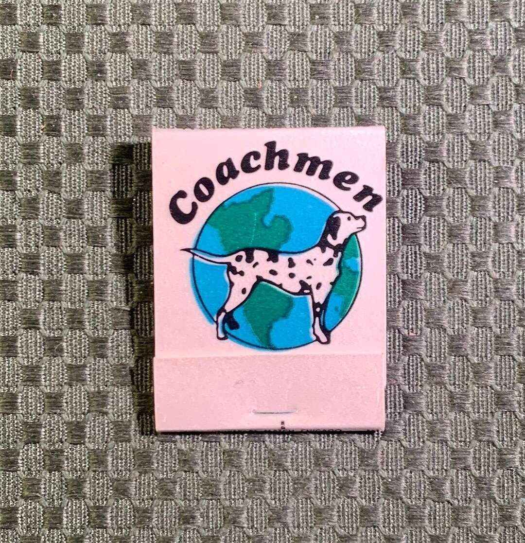 Vintage Matchbook, Coachmen, RV Sales, Dalmation Dog, Kenosha ...