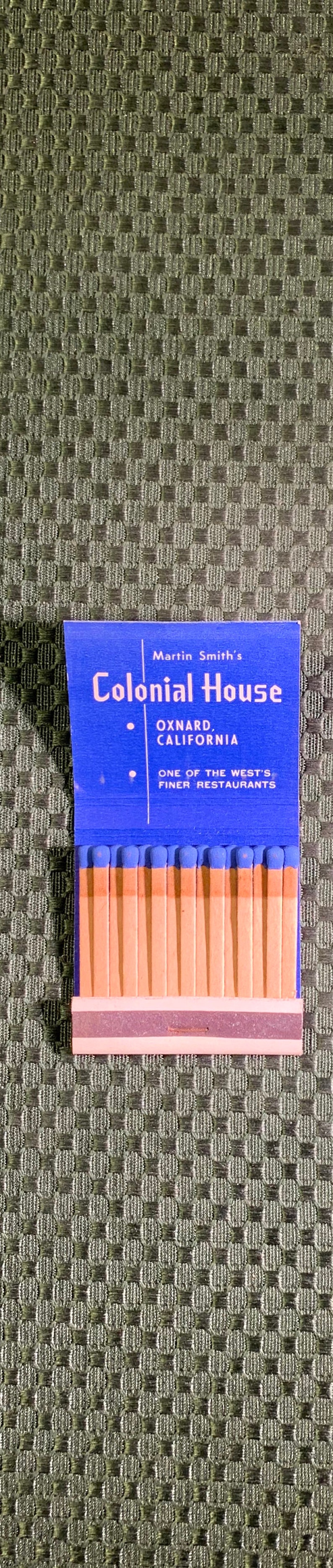 Vintage Matchbook Colonial House Restaurant Oxnard - Etsy.de