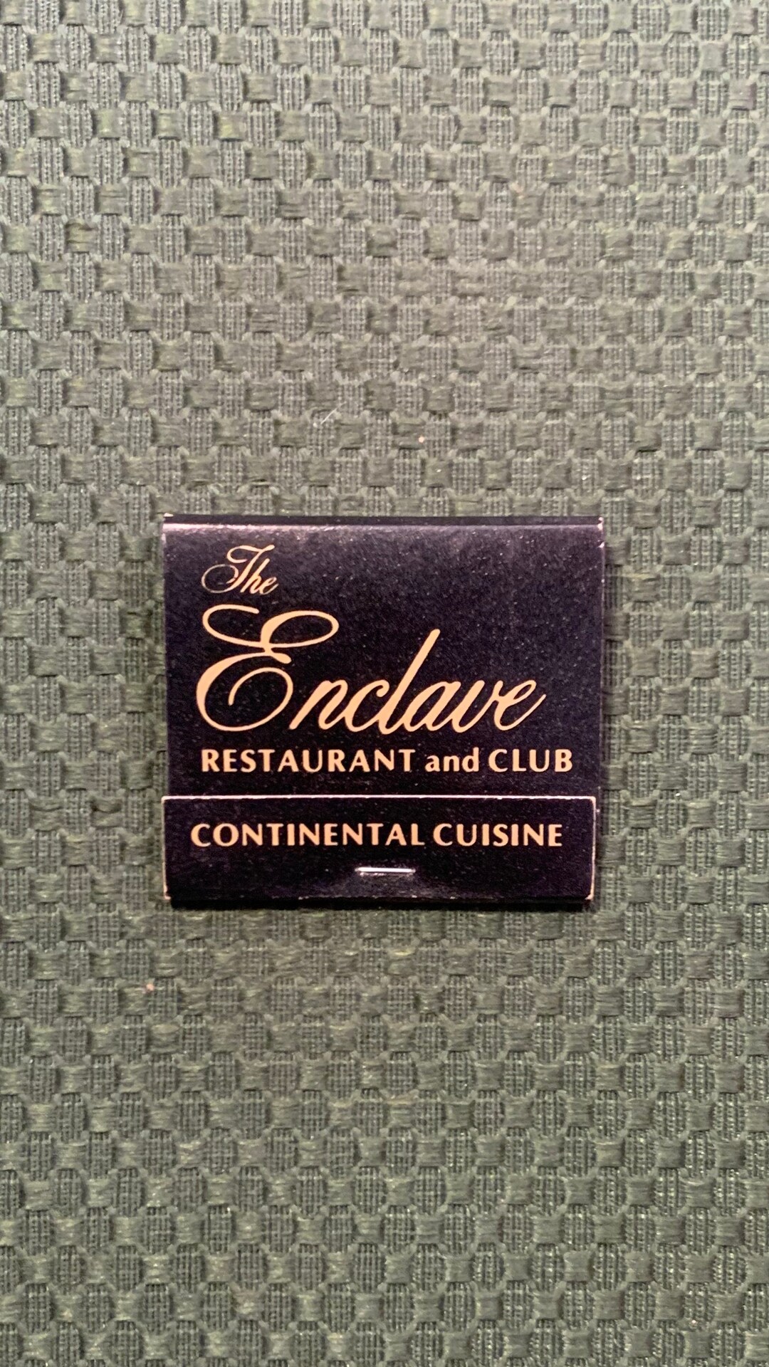Vintage Matchbook, the Enclave, Restaurant, Club, Dallas, Texas, TX, W ...
