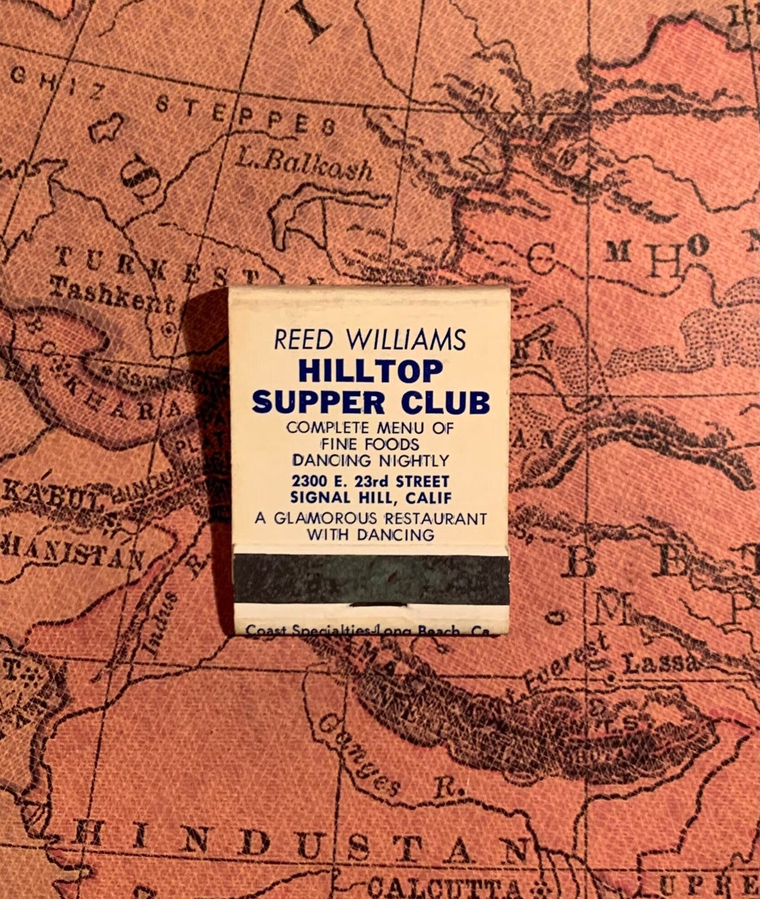 Vintage Matchbook Hilltop Supper Club Reed Williams Signal - Etsy