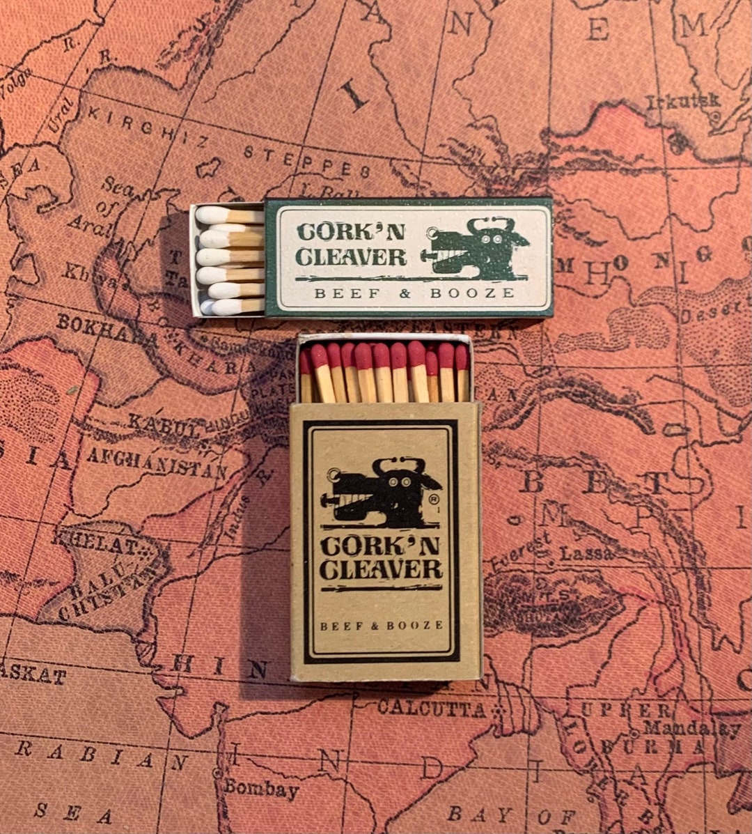 Vintage Matchbooks, Cork N Cleaver, Restaurants, Nationwide, Colorado ...