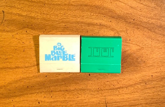 Vintage Matchbook ITT Big Blue Marble PBS Harold Geneen - Etsy