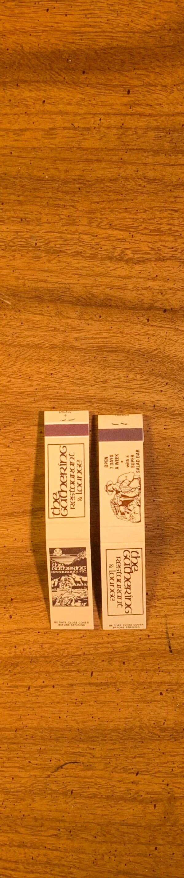 Vintage Matchbooks the Gathering Restaurant Lounge - Etsy