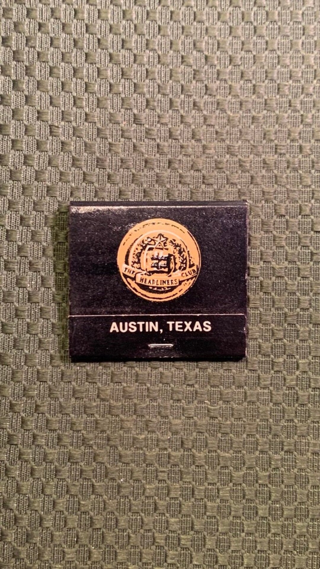 Vintage Matchbook, The Headliners Club, Austin, Texas, TX, Private Club ...