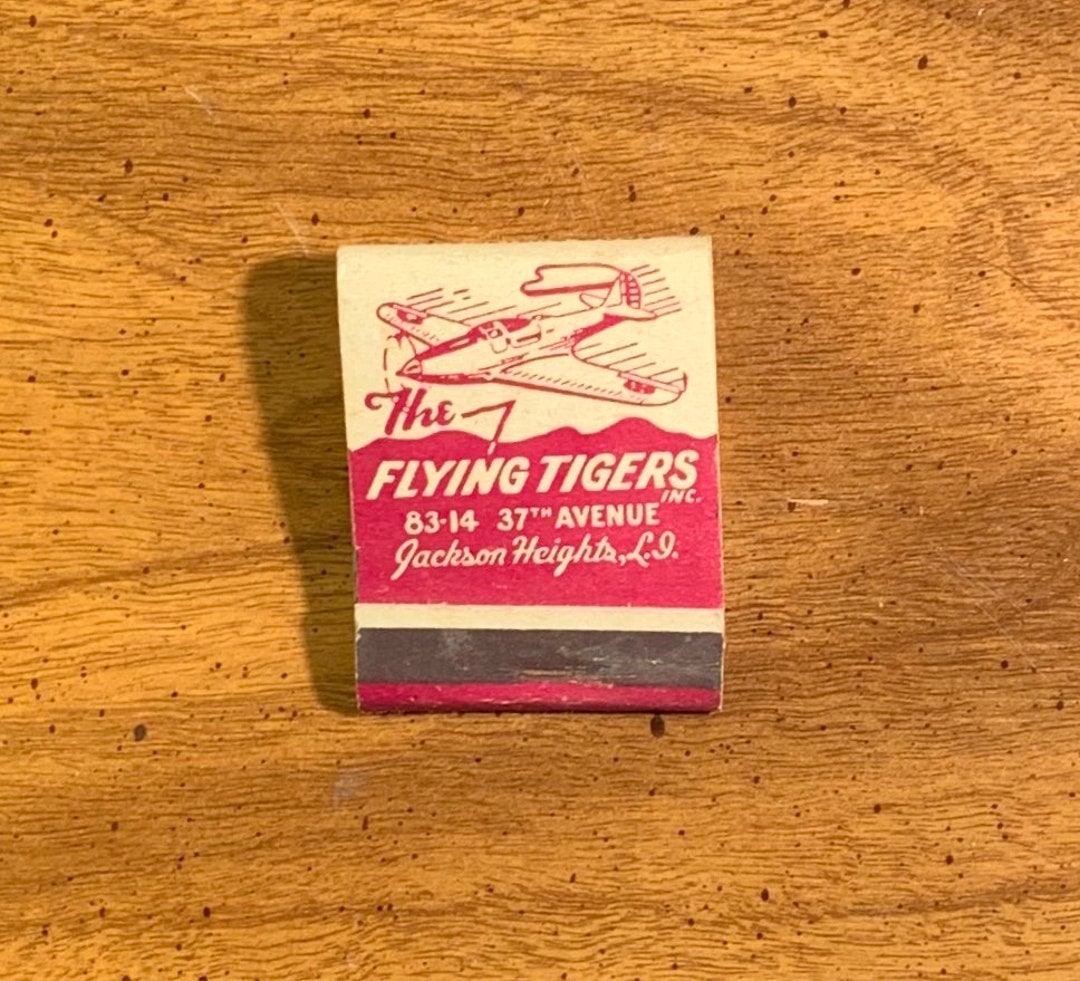Vintage Matchbook, Flying Tigers Music Bar, Airplane, Long Island ...