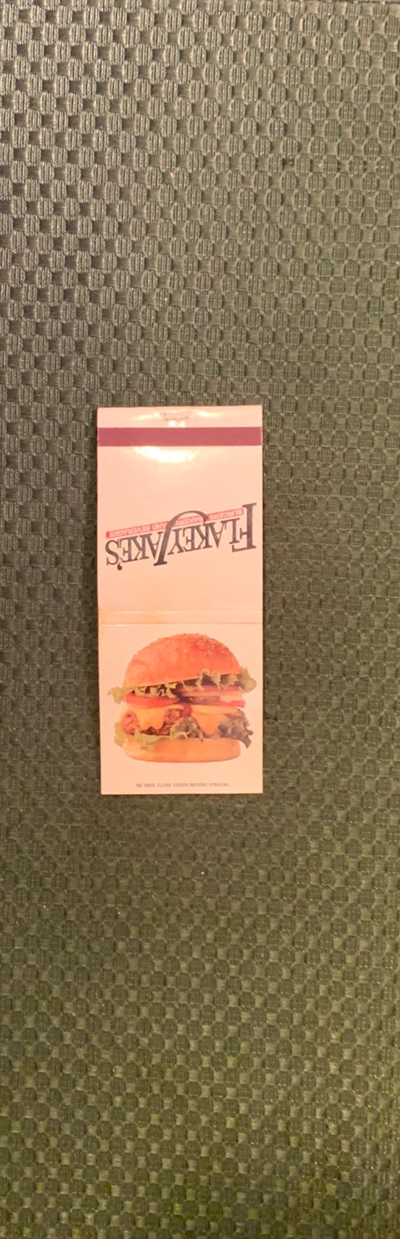 Vintage Matchbook Flakey Jakes Burger Restaurant - Etsy
