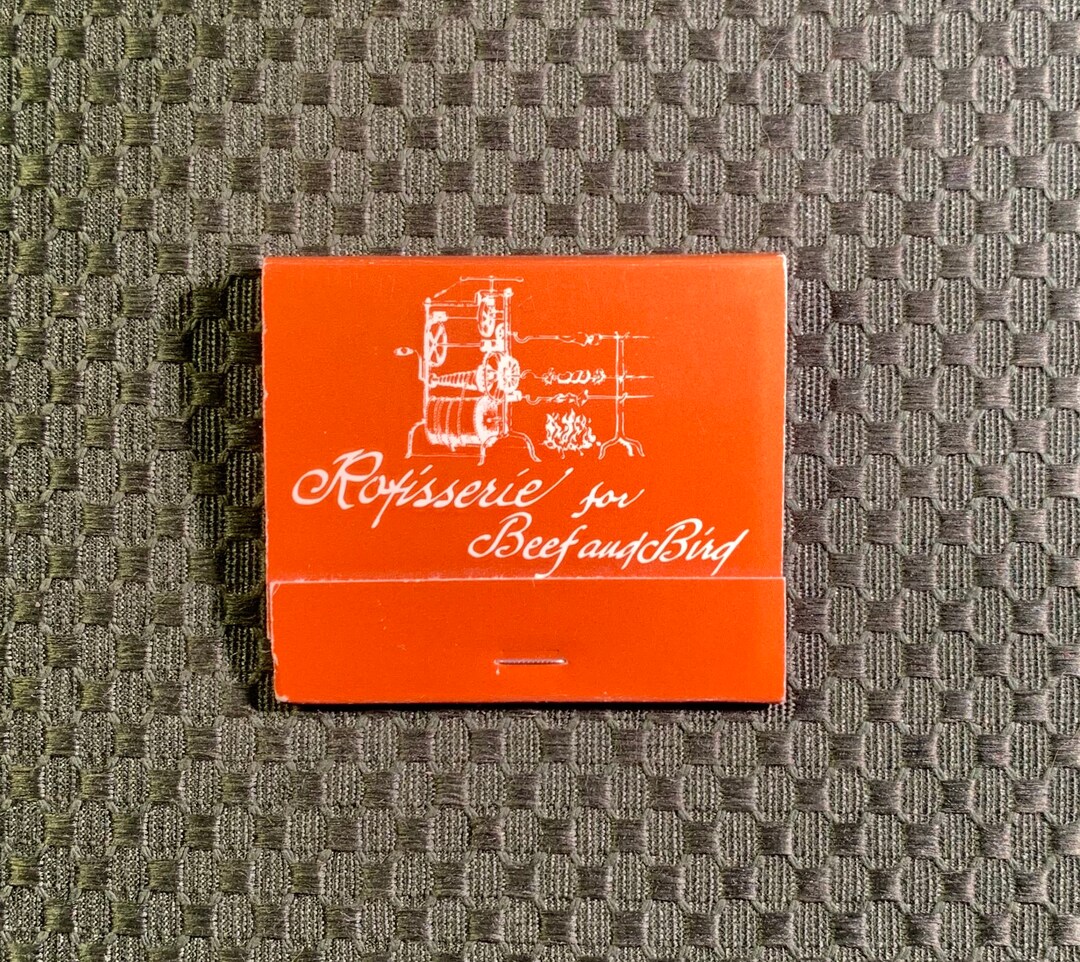 Vintage Matchbook, Rotisserie for Beef and Bird, Restaurant, Houston ...