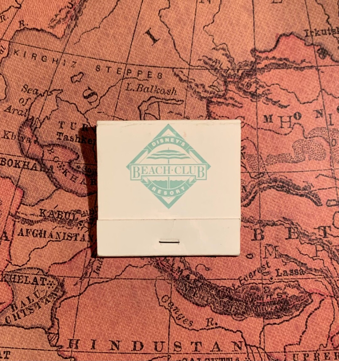 Vintage Matchbook Disney Beach Club Resort Lake Buena - Etsy