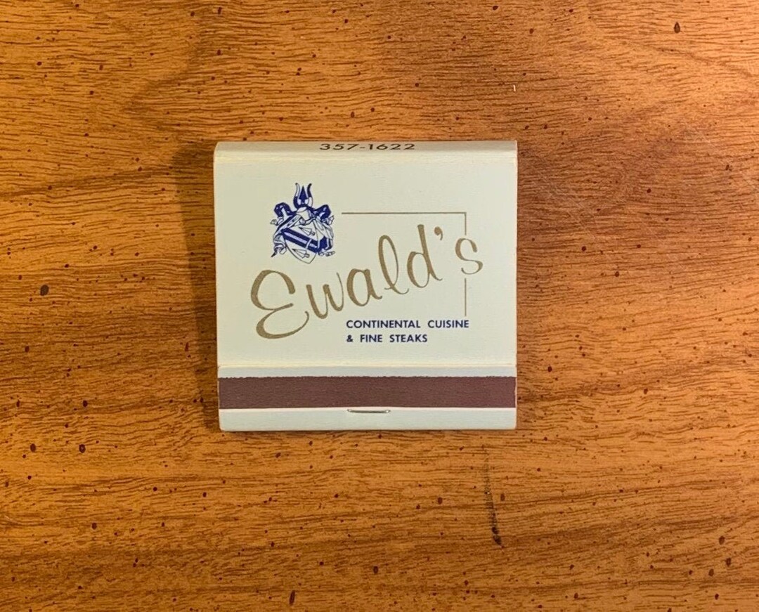 Vintage Matchbook Ewalds Restaurant Dallas Texas Ewald - Etsy