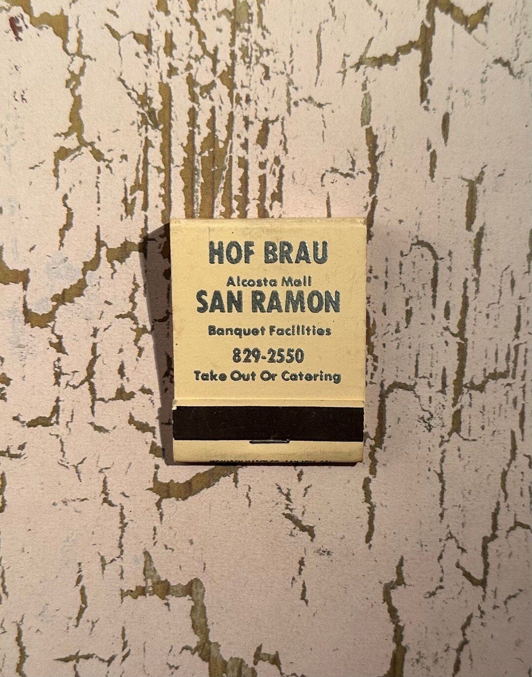 Vintage Matchbook, Hof Brau, Restaurant, Alcosta Mall, San Ramon ...