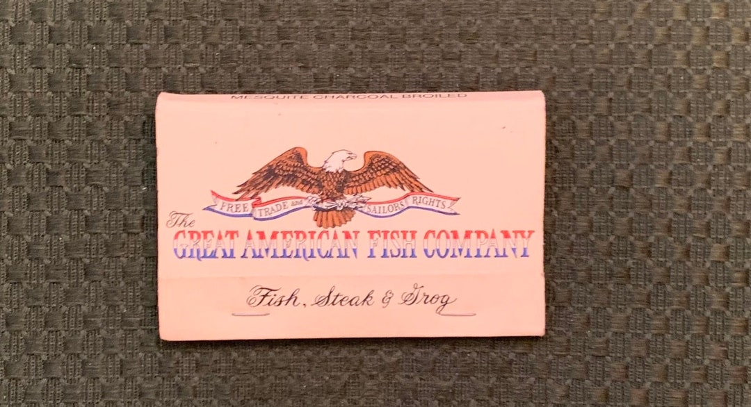 Vintage Matchbook, Great American Fish Company, Restaurant, Morro Bay ...