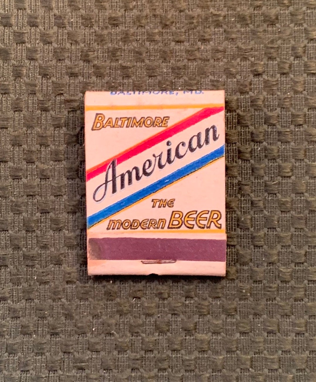 Vintage Matchbook, American Beer, Baltimore, Maryland, American Brewery ...