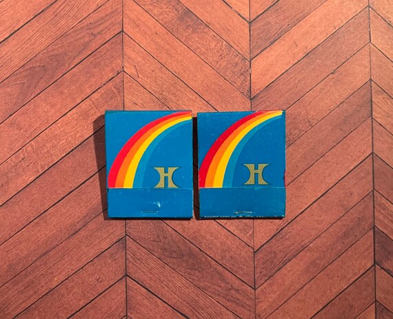 Vintage Matchbooks Hilton Hotel Rainbow Lot of 2 W/ All - Etsy