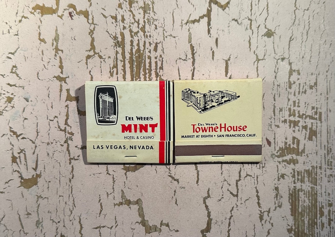 Vintage Matchbooks, Mint, Dell Webb, Towne House, Casino, Las Vegas ...