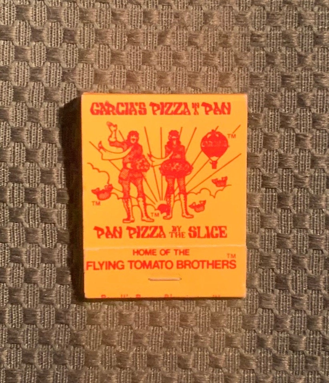 Vintage Matchbook Garcias Pizza Pizza in a Pan Flying - Etsy